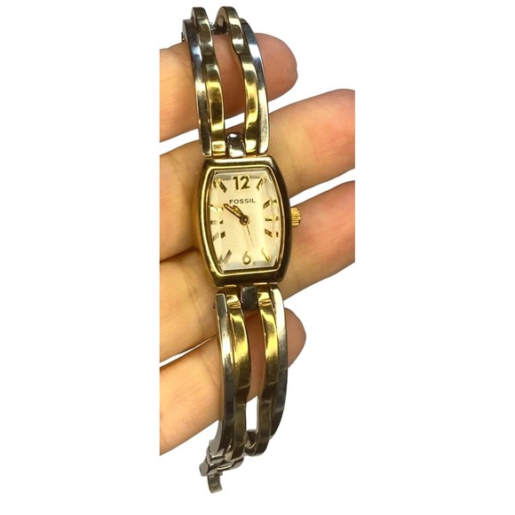 Fossil | Accessories | Fossil Womens Watch Gold Silver Es 29 110807 New ...